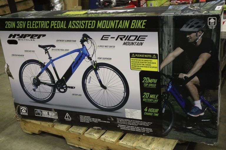 Hyper 26" 36V Electric Pedal Assisted Mountain Bike - Matthews Auctioneers