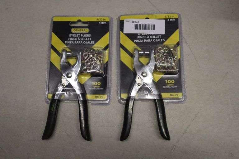 (2) General eyelet pliers - Matthews Auctioneers
