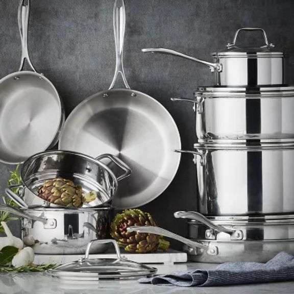Member's Mark 14 pc tri-ply stainless steel cookware set - Matthews ...