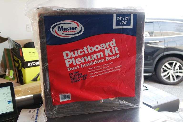 24 in. x 24 in. x 24 in. Duct Board Plenum Kit - R6.0 - Matthews ...