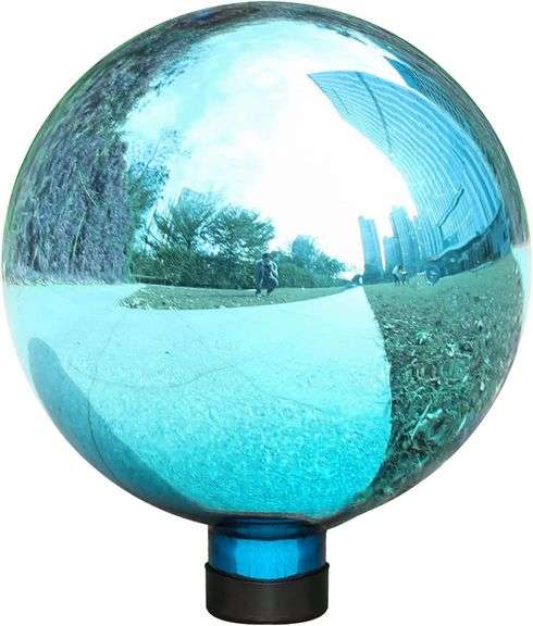 VCUTEKA Gazing Ball, Glass Mirror Polished Hollow Ball Reflective ...