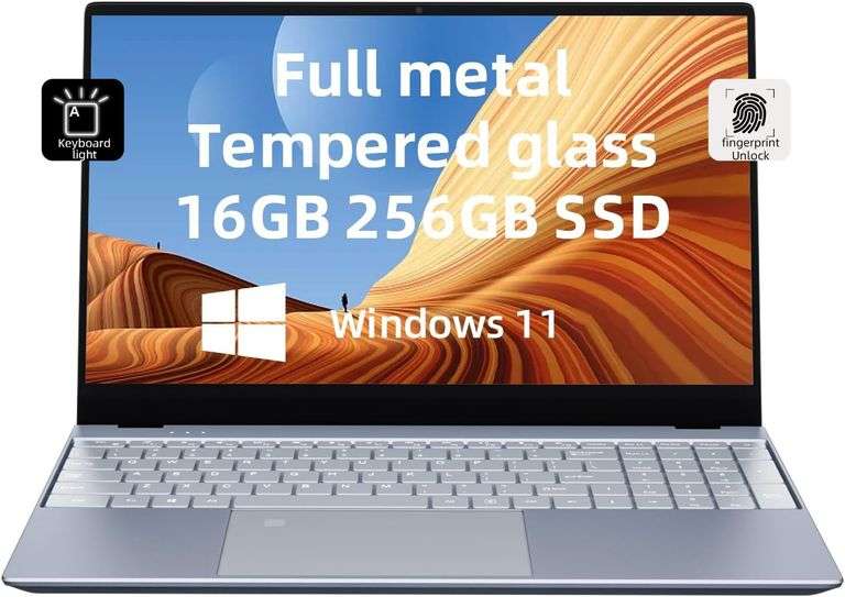 WAKST Windows 11 Laptop 15.6 Inch Intel N5095 2.9 GHz Quad Core 16GB ...