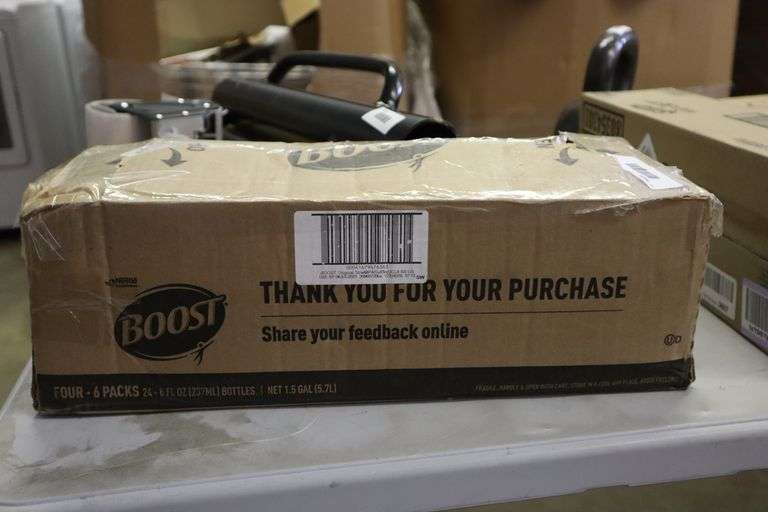 (4) Boost 6 pack creamy strawberry flavor - Matthews Auctioneers