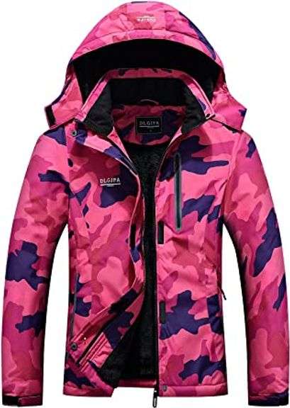 size xl DLGJPA Women's Mountain Waterproof Ski Jacket Hooded ...