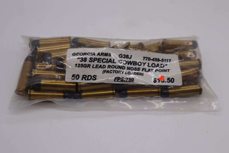 Georgia Arms 38 Special Cowboy Load 50 Rounds - Matthews Auctioneers