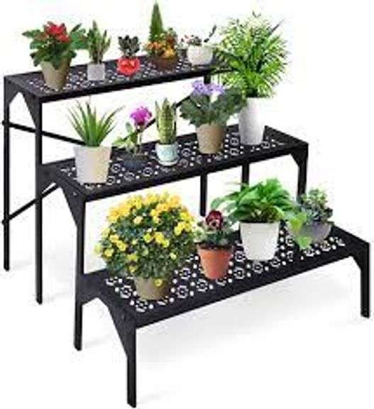 3 step plant stand - Matthews Auctioneers