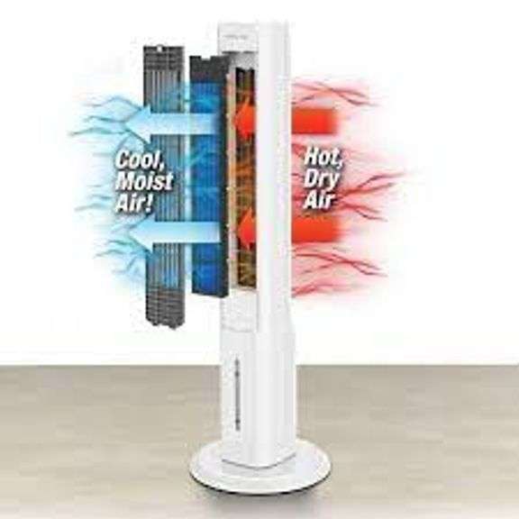 Arctic Air Oscillating 3-Speed Tower Portable Evaporative Air Cooling ...