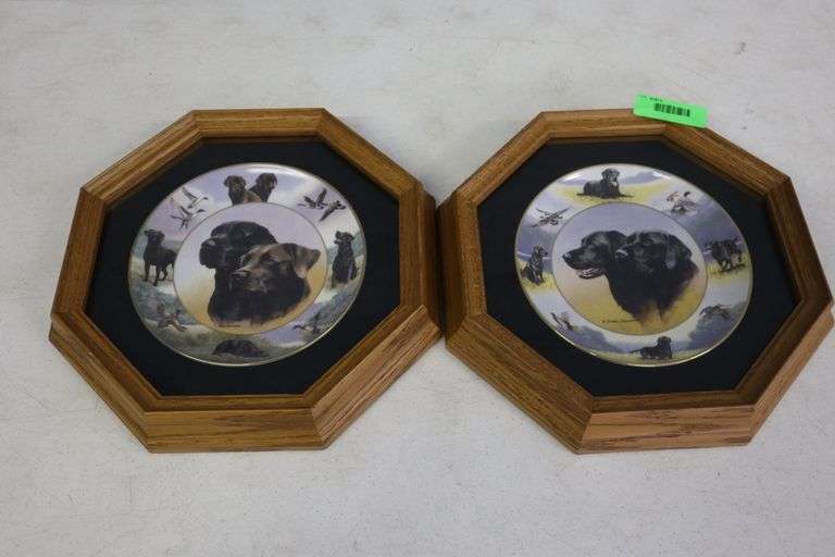 (10) 13" Framed Plates w/Certificate of Authenticity - Matthews Auctioneers