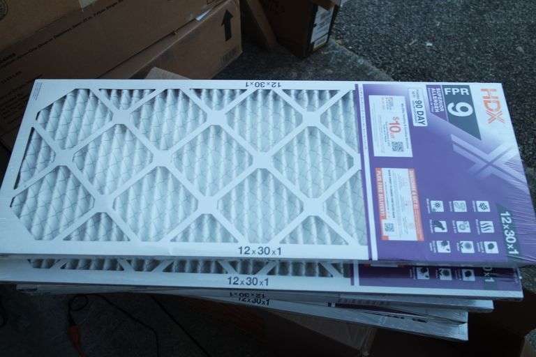 (6)FILTER HDX 12 in. x 30 in. x 1 in. Superior Pleated Air Filter FPR 9 ...