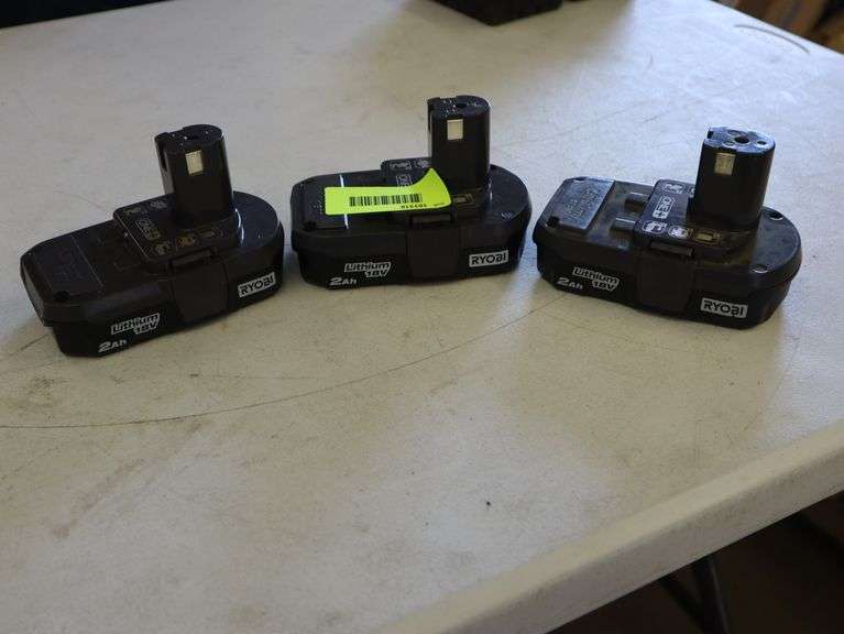 (3) Ryobi 18V Lithium Ion 2Ah Battery Pack - Read Description ...