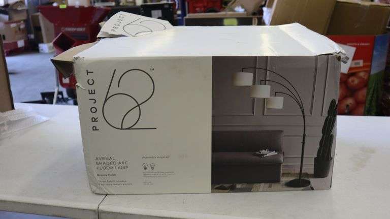 Project 62 avenal shaded arc floor lamp - Matthews Auctioneers