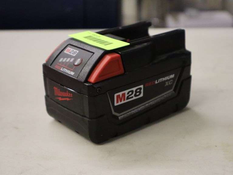 Milwaukee M28 Red Lithium XC 3.0 Battery Pack - Matthews Auctioneers
