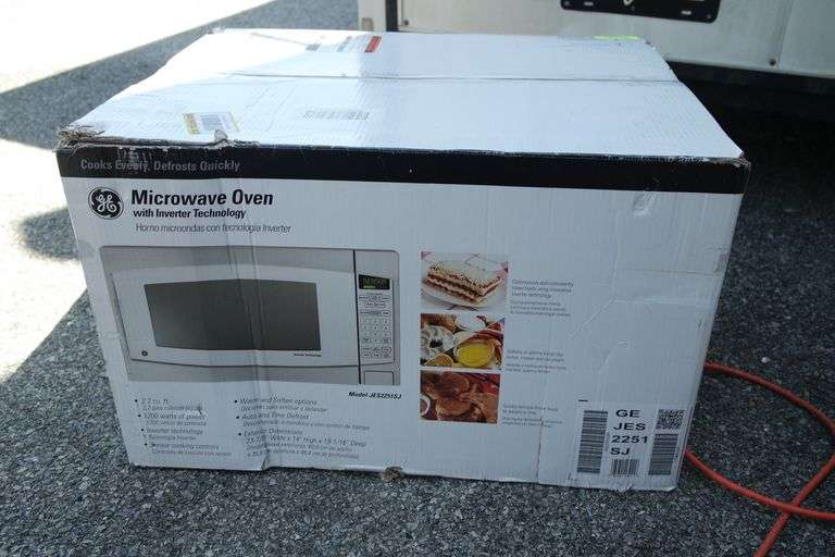 GE 2.2 cu. ft. Countertop Microwave in Stainless Steel with Defrost and ...