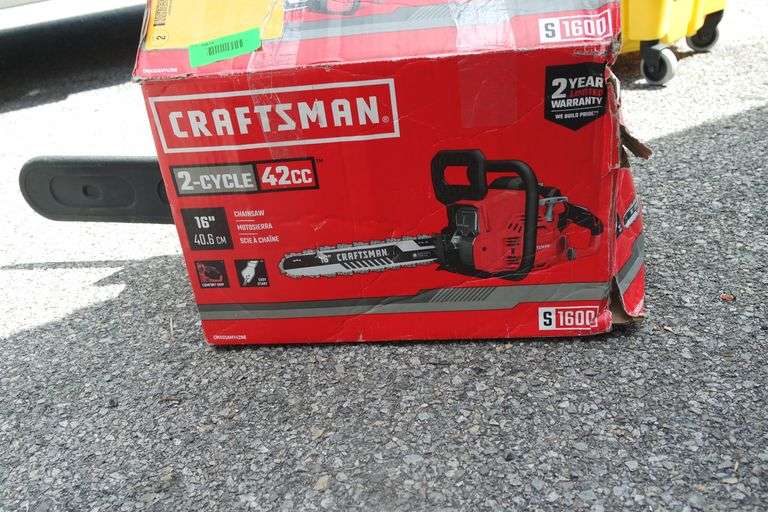 CRAFTSMAN S1600 16-in 42-cc 2-cycle Gas Chainsaw - Matthews Auctioneers