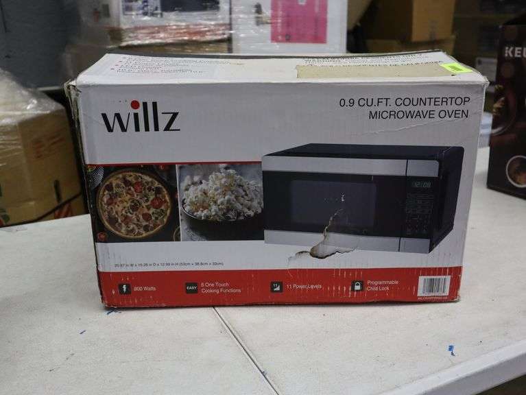 Willz 0.9 cu ft countertop microwave oven - Matthews Auctioneers