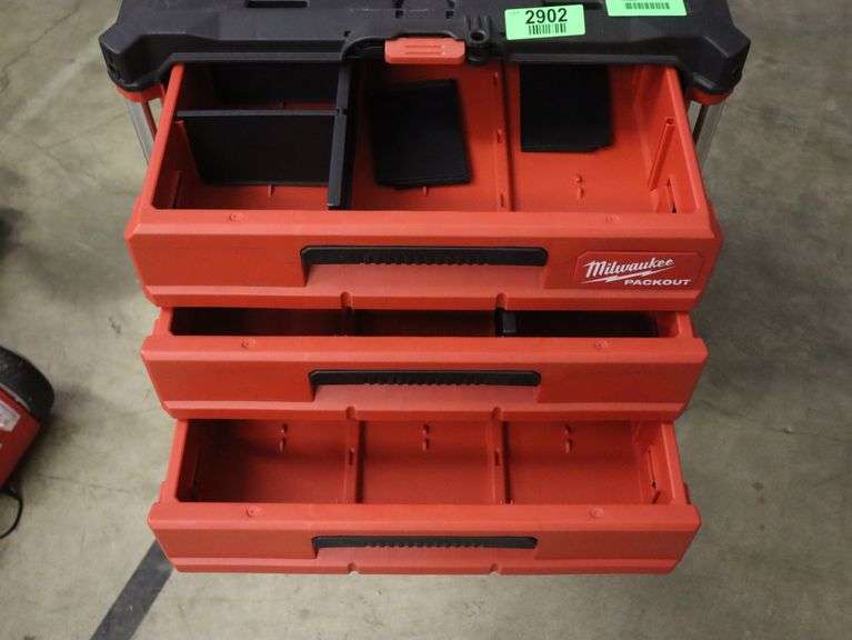 Milwaukee Packout 3 Drawer Tool Box - Matthews Auctioneers