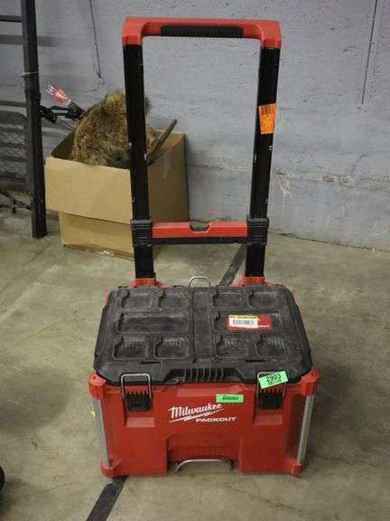 Milwaukee Packout XL Tool Box on Wheels - Matthews Auctioneers