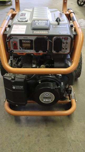 Ridgid 6,800 watt electric start generator - Read Description ...