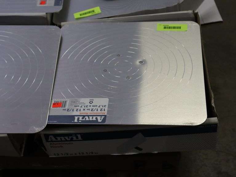 (4) Anvil 12.5" aluminum drywall hawk - Matthews Auctioneers