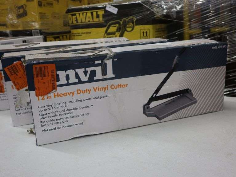 (3) Anvil 12" heavy duty vinyl cutter - Matthews Auctioneers
