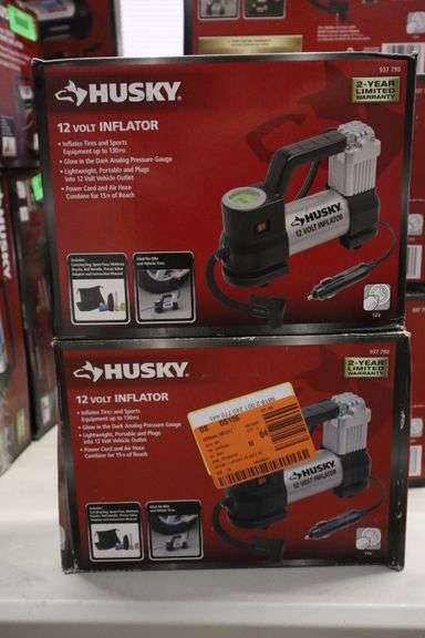 (2) Husky 12V inflator - Has been used - Matthews Auctioneers