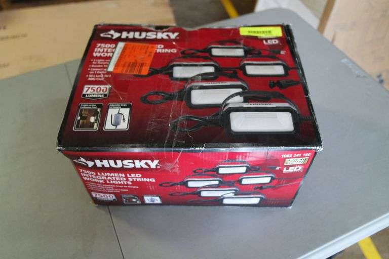 HUSKY 7500-Lumen LED String Light - Matthews Auctioneers