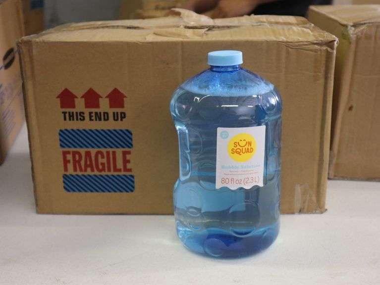 Case of 6 Sun Squad bubble solution 80 oz - Matthews Auctioneers