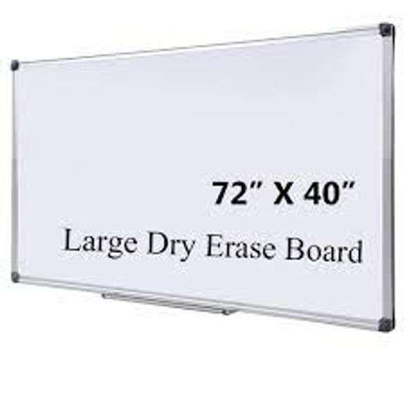 72"x40" Large dry erase board - Matthews Auctioneers