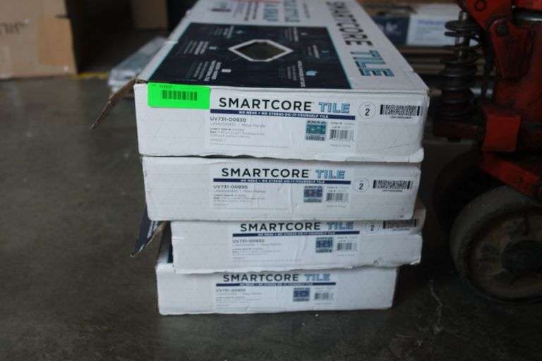 (4) BOX SMARTCORE Mesa Marble 12-in x 24-in Waterproof Luxury Vinyl ...