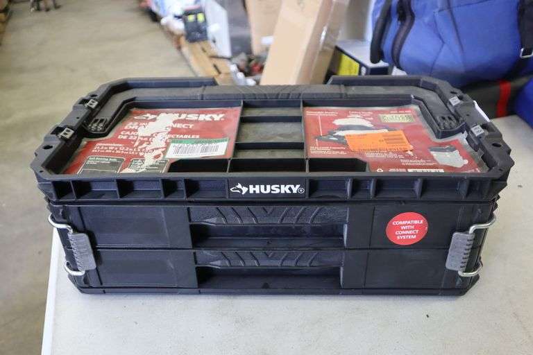 Husky connect 2 drawer small parts organizer - Matthews Auctioneers