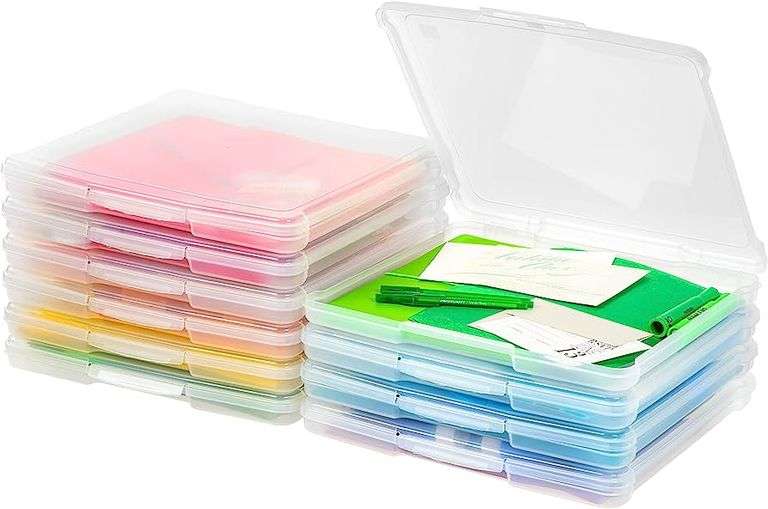 10 pack scrapbook paper storage boxes - Matthews Auctioneers