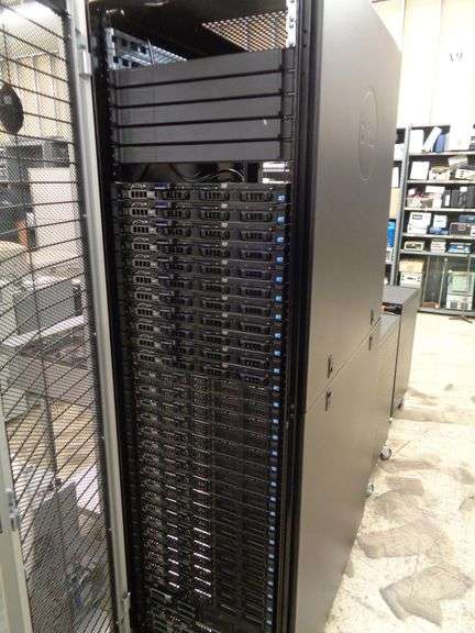 1 EACH-DELL SERVER RACK W/SERVERS HD REMOVED - Matthews Auctioneers