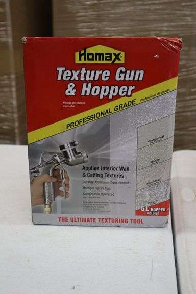 Homax texture gun and hopper - Matthews Auctioneers