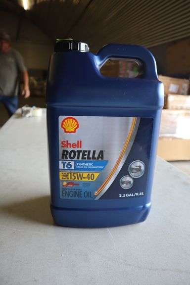 Shell Rotella SAE 15W-40 Heavy Duty Diesel Engine Oil 2.5 gal ...