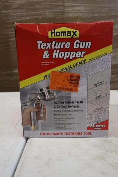 Homax texture gun and hopper - Matthews Auctioneers