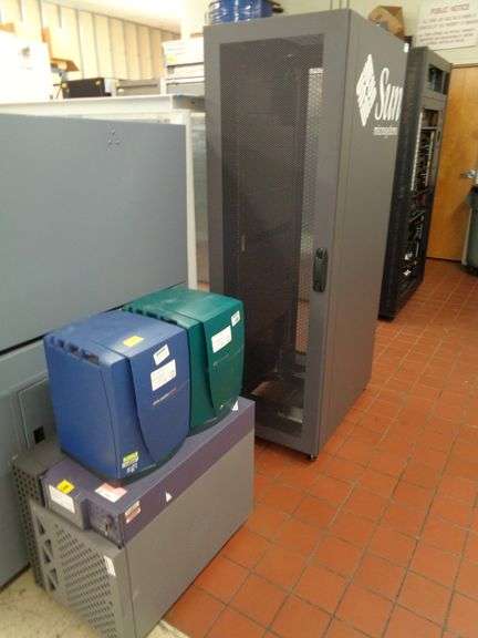1 LOT-SUN SERVER RACK /SUN SERVER/ 2 EACH GRAPHIC WORK STATION HD ...