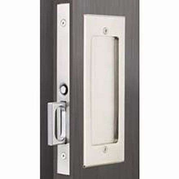 Emtek Modern Rectangular 7-1/4 Inch Passage Mortise Pocket Door Pull ...