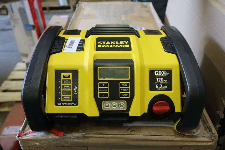 Stanley Fatmax Power Station 12v Jump Starter Usb Charger Air Pump ...