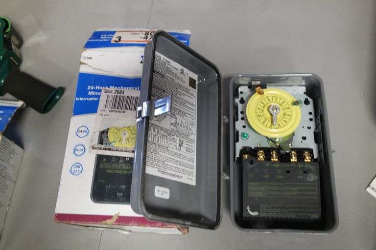 ITERMATIC T100 Series 40 Amp 24-Hour Outdoor Mechanical Timer with ...