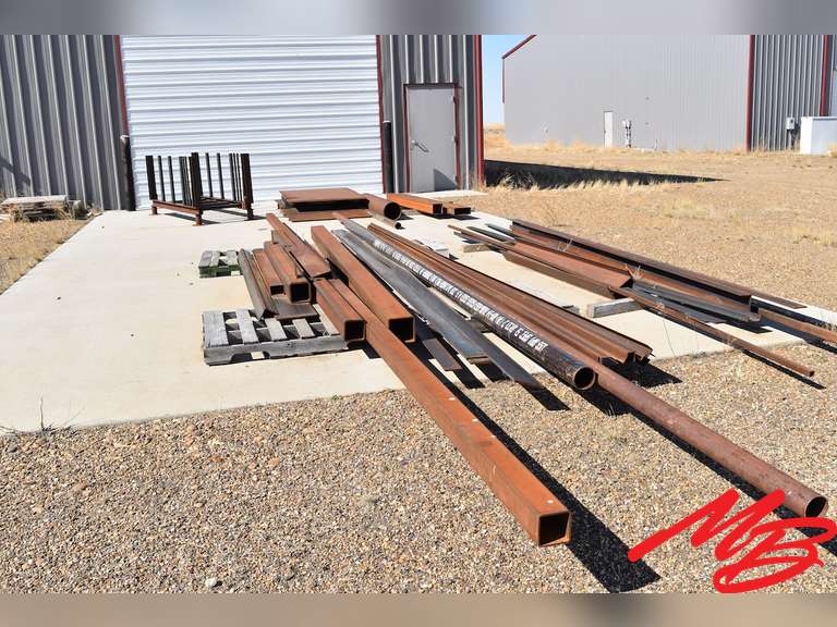 Square Tubing, round pipe, flat iron, flat sheets, rack - Musser Bros Inc