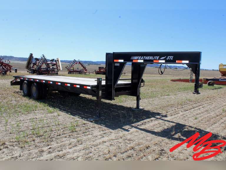 2001 Featherlite Flatbed Trailer, gsnk, - Musser Bros Inc
