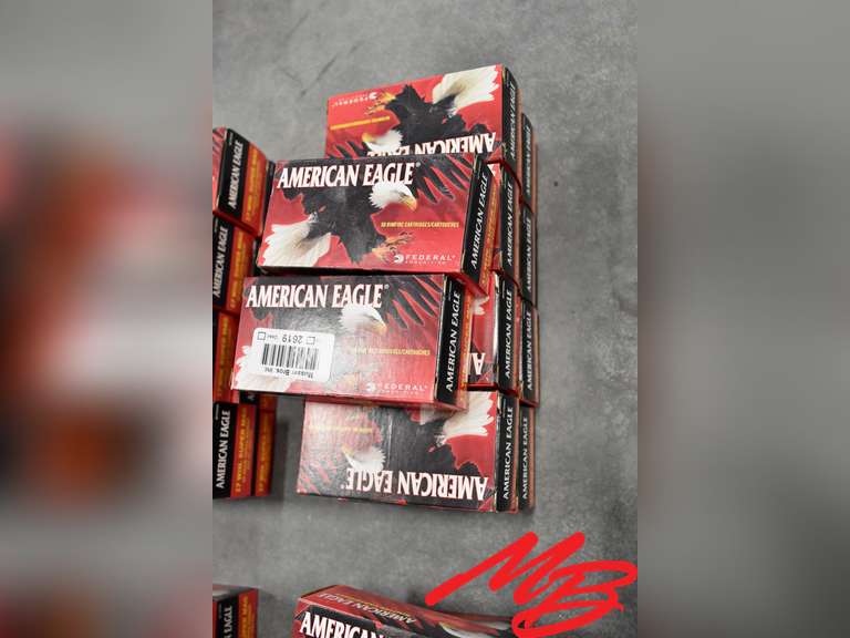 (10) boxes 17 Win Super Mag ammo (500 ct) - Musser Bros Inc