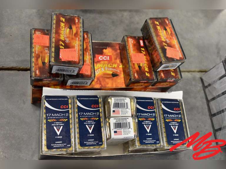 (26) boxes 17 MACH 2 ammo (1250 ct) - Musser Bros Inc