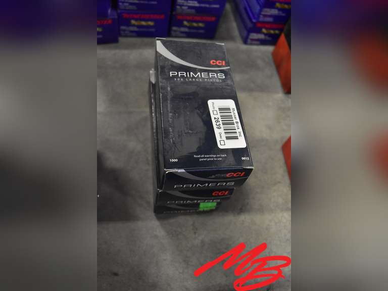 (3) boxes large pistol primers (3000 ct) - Musser Bros Inc