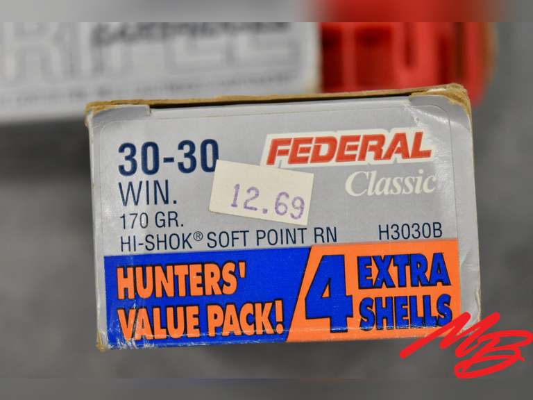 (1) box 30-30 win ammo & partial box 30-30 win (27 ct) - Musser Bros Inc