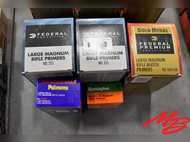 (5) boxes large rifle Magnum primers (5000 ct) - Musser Bros Inc