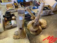 (3) Burl Wood Pieces - Musser Bros Inc