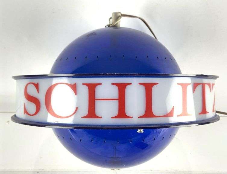 Vintage Schlitz Light Up Advertising Rotating Motion Beer Sign ...