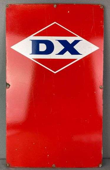 DX Metal Advertising Sign - Matthew Bullock Auctioneers