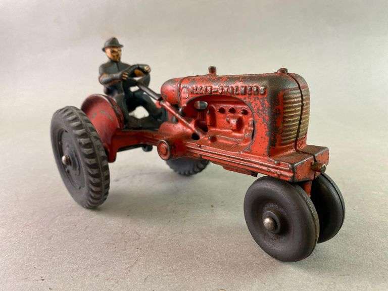 Group of 3 Antique Arcade Cast Iron Tractors - Matthew Bullock Auctioneers